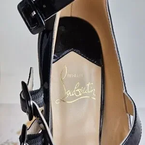 Christian Louboutin | Shoes | Christian Louboutin Differa Black Patent ...